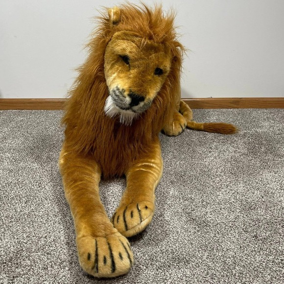 Melissa & Doug | Toys | Melissa Doug Plush Lion Jumbo Lifelike Stuffed ...